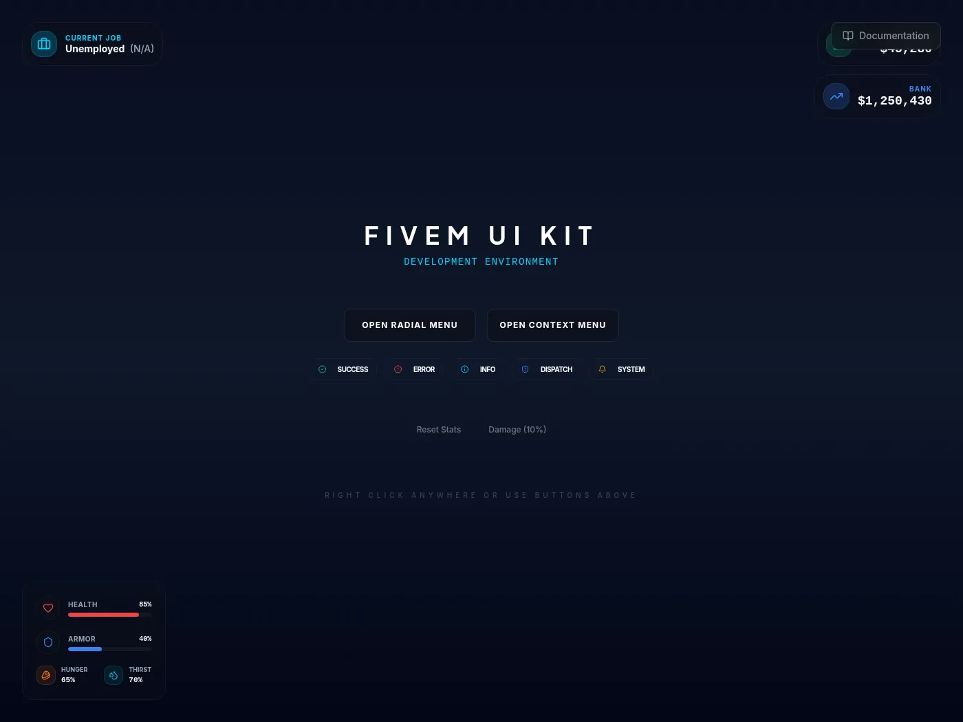 FiveM UI Design Kit