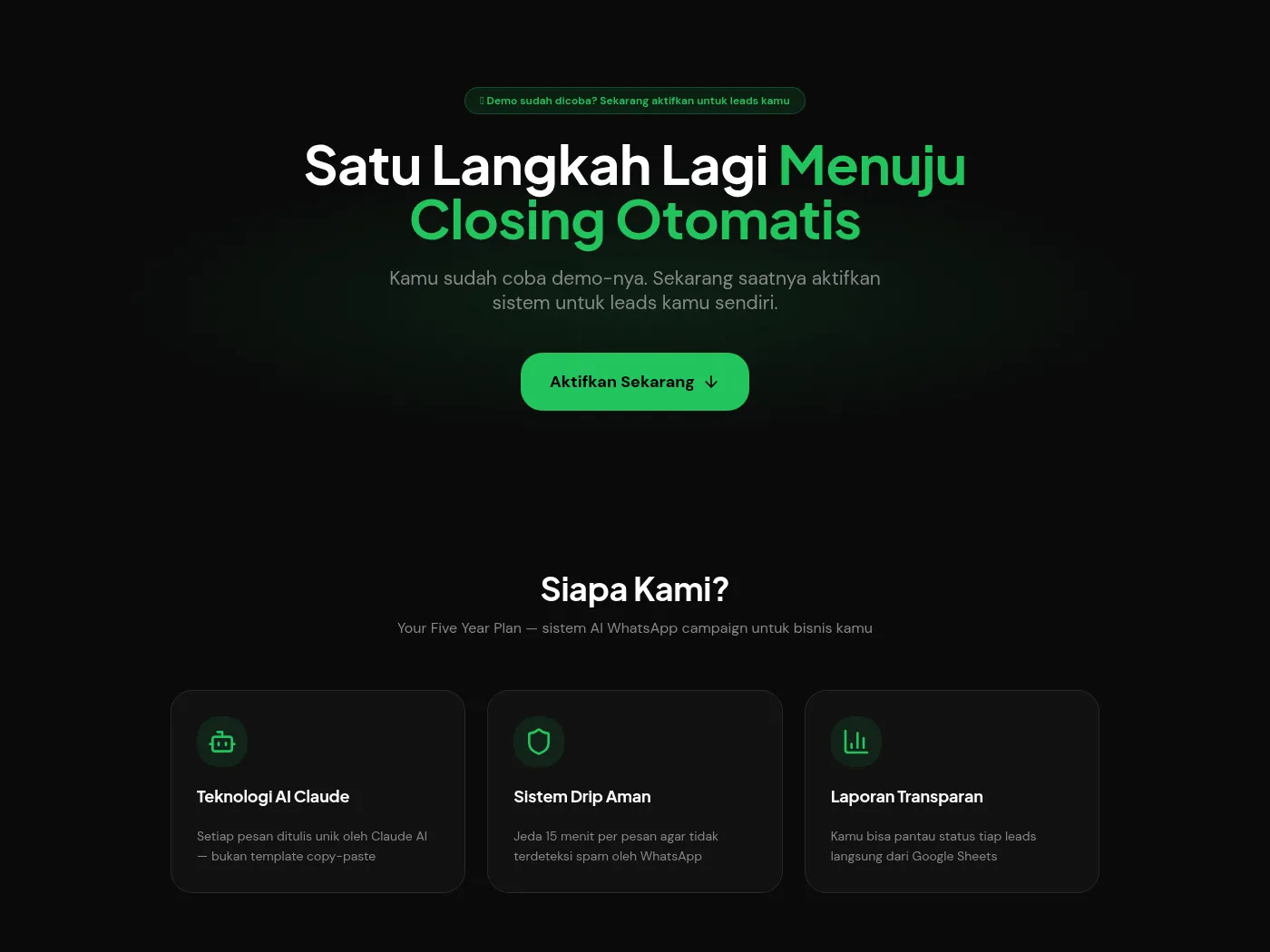 Your Five Year Plan Order Site