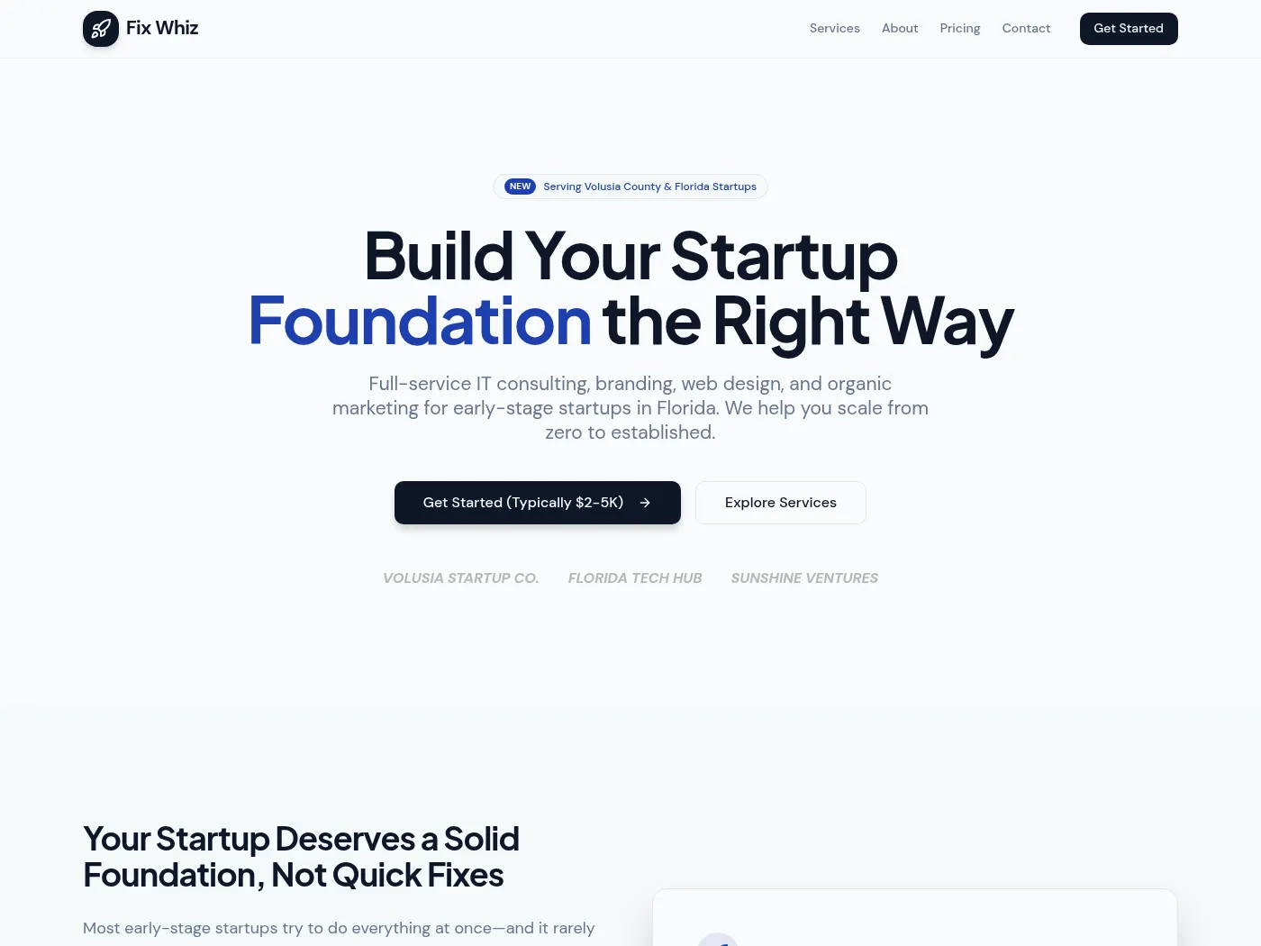Fix Whiz Agency Website
