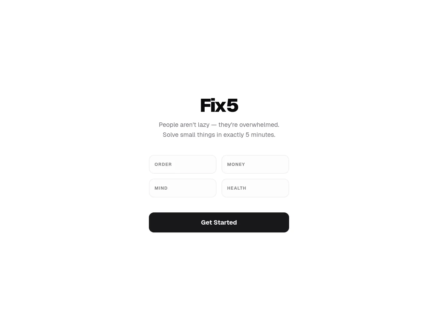 Fix5 Focus App