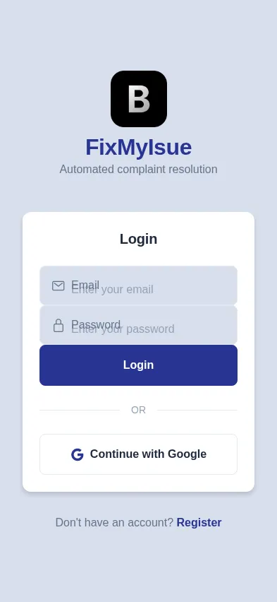FixMyIsue AI App