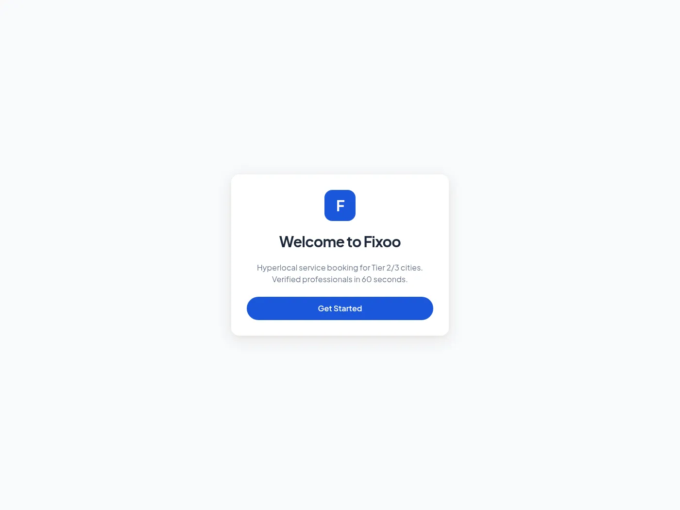 Fixoo Hyperlocal Service Platform