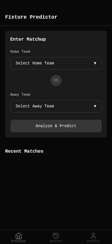 Fixture Predictor AI
