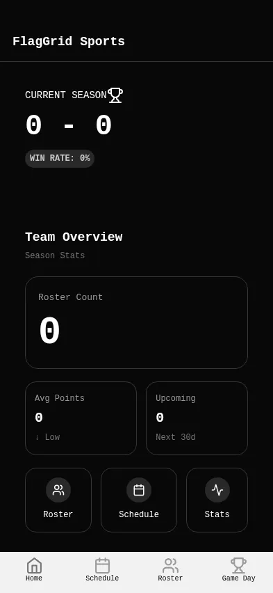 FlagGrid Sports App