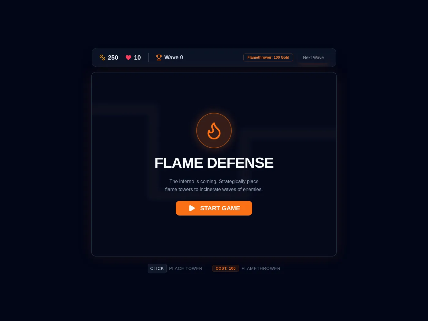 Flame Tower Defense