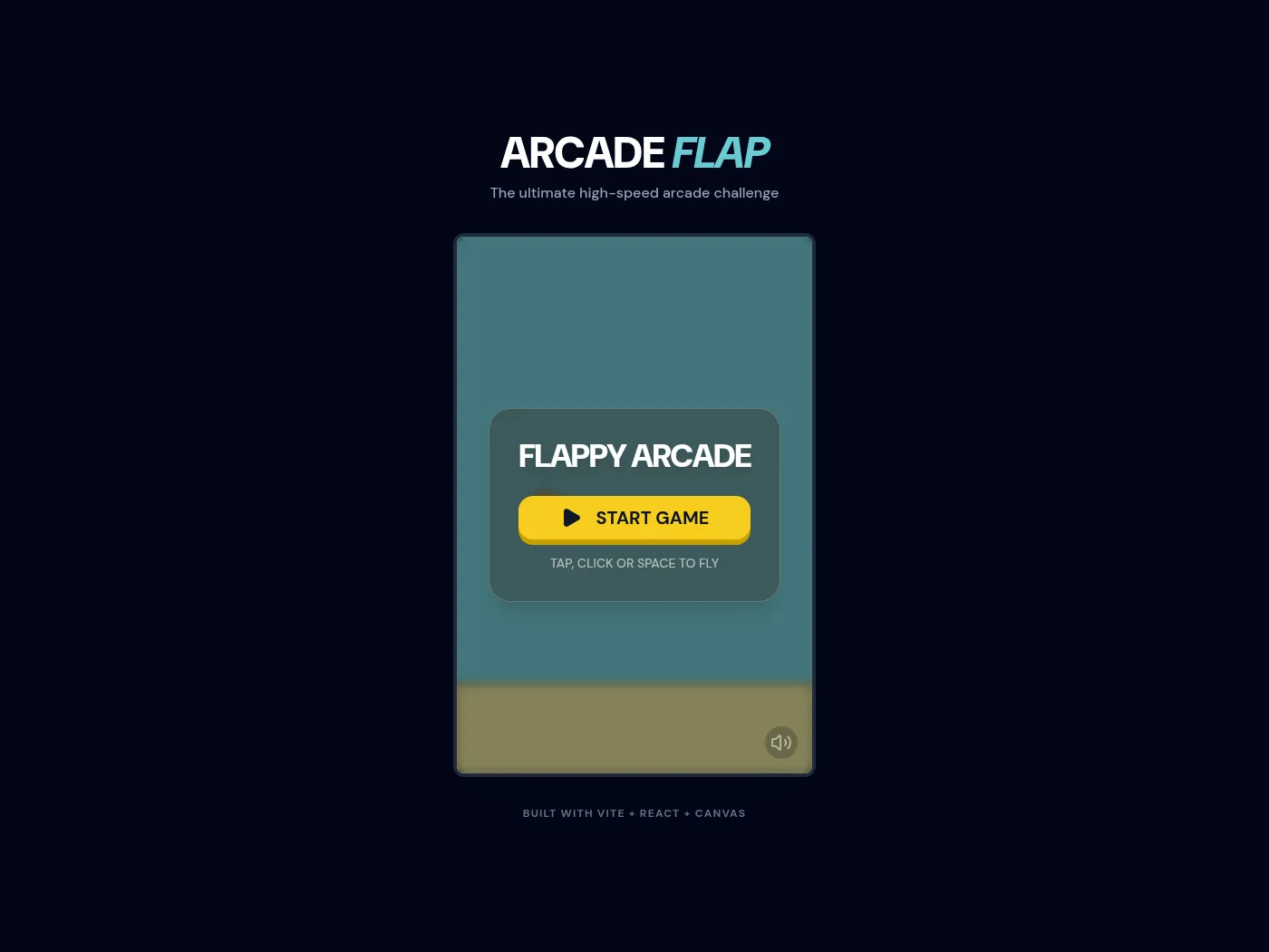 Flappy Arcade Web Game