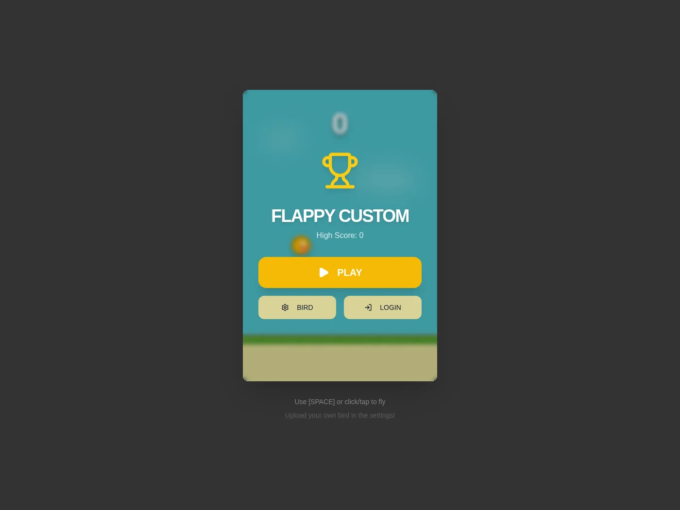 Custom Flappy Bird Game