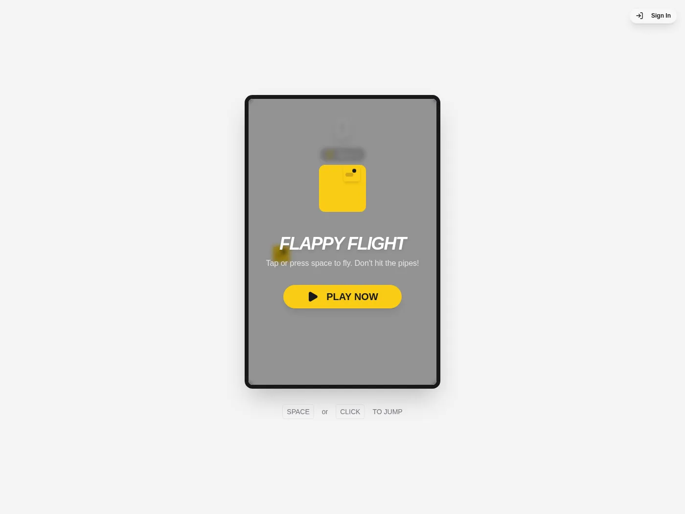 Flappy Flight Game