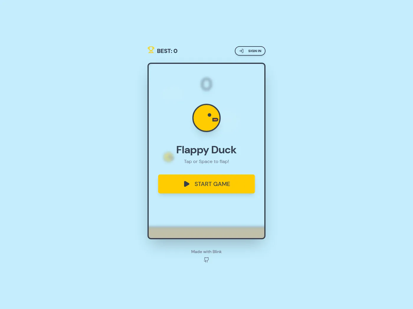 Flappy Duck Game