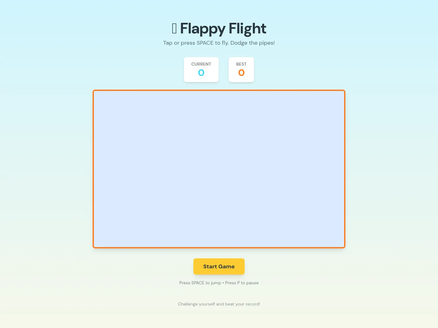 Flappy Flight Game