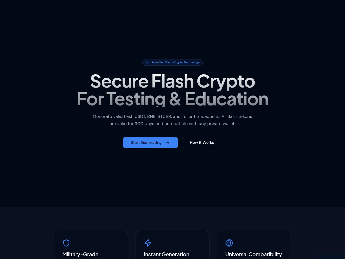 Flash Crypto Sale Platform