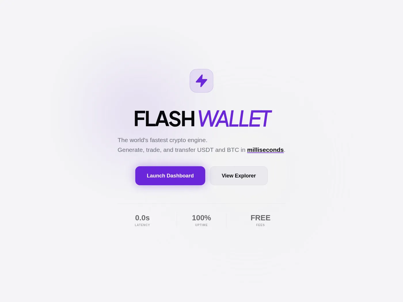 Flash Crypto Wallet