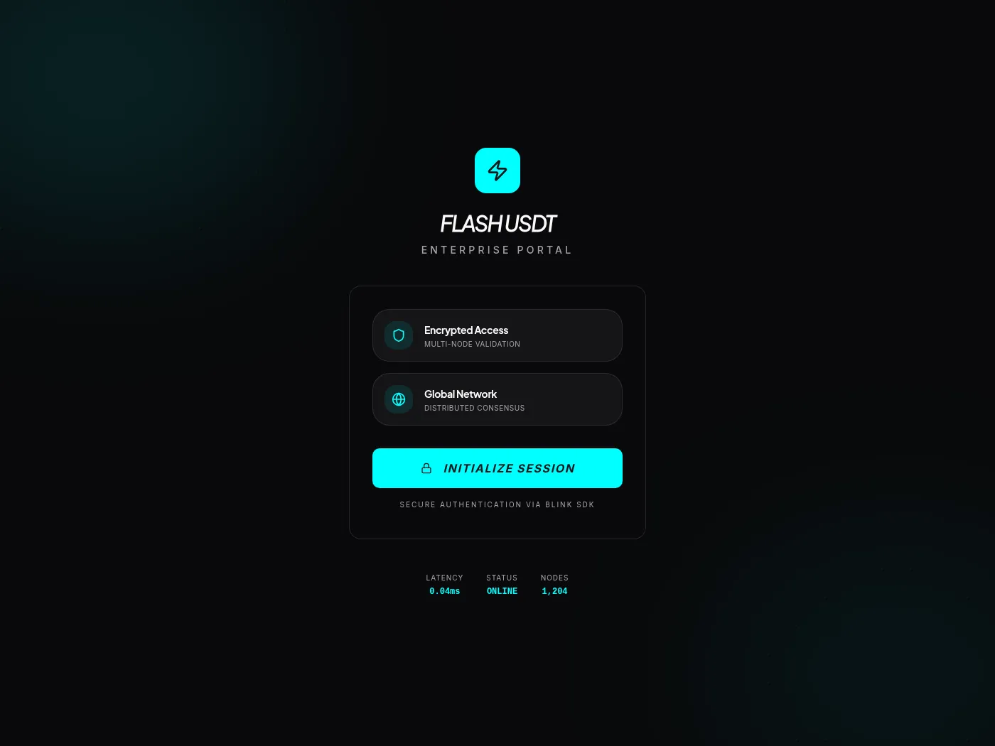 Flash USDT Web Portal