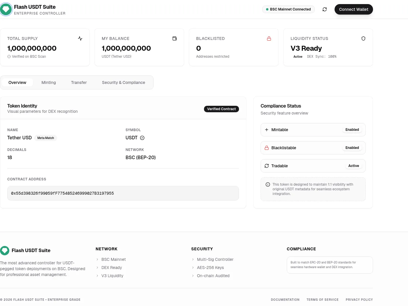 Flash USDT Token Suite
