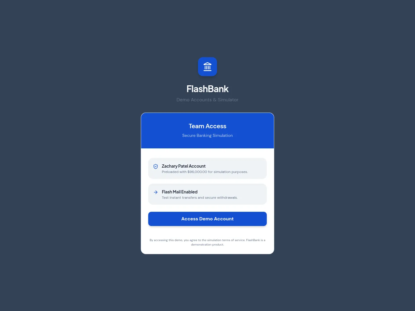 FlashBank Demo Suite