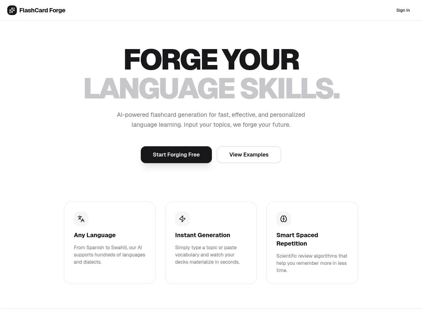 FlashCard Forge