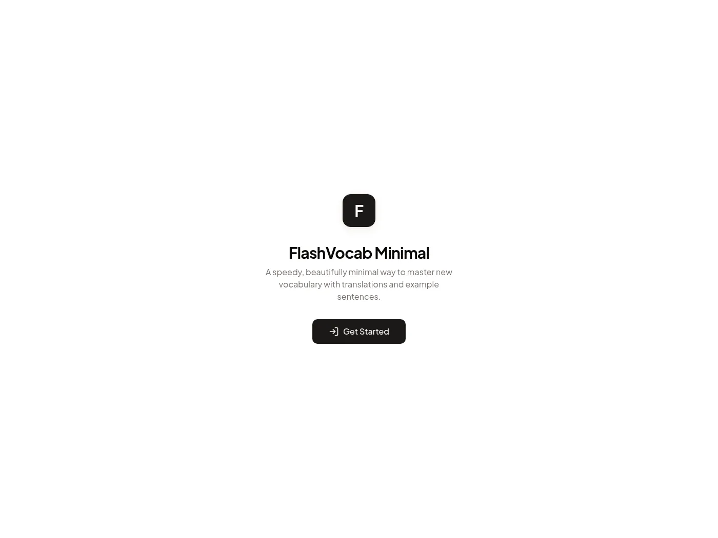 FlashVocab Minimal