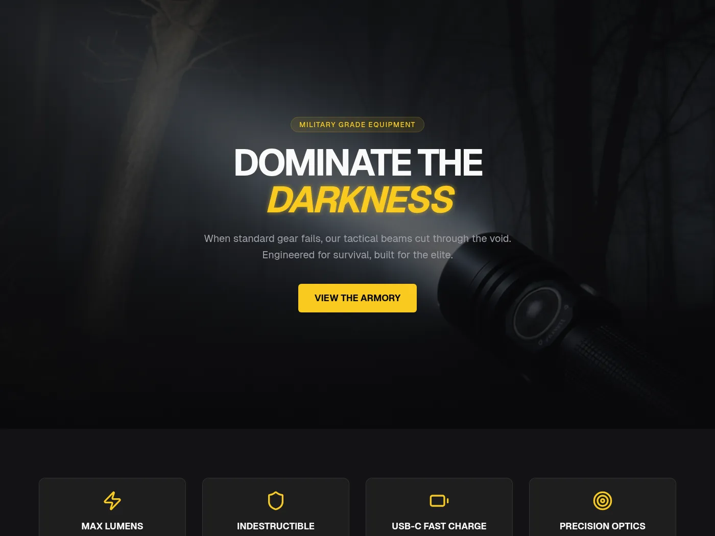 Flashlight Funnel Pages