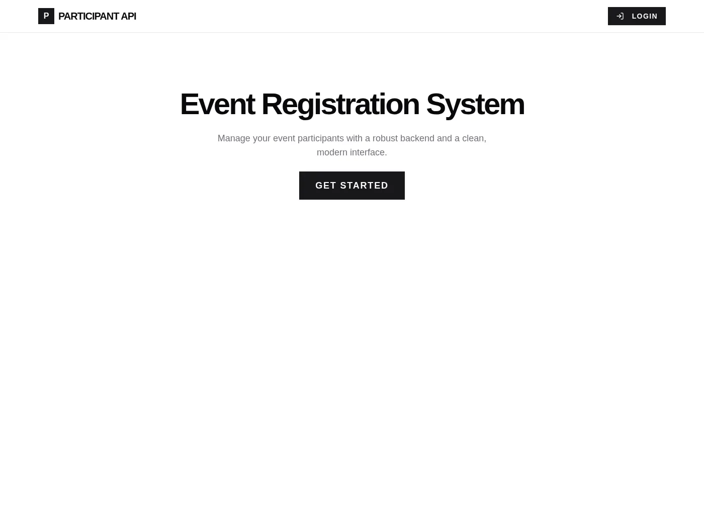 Participant API Service
