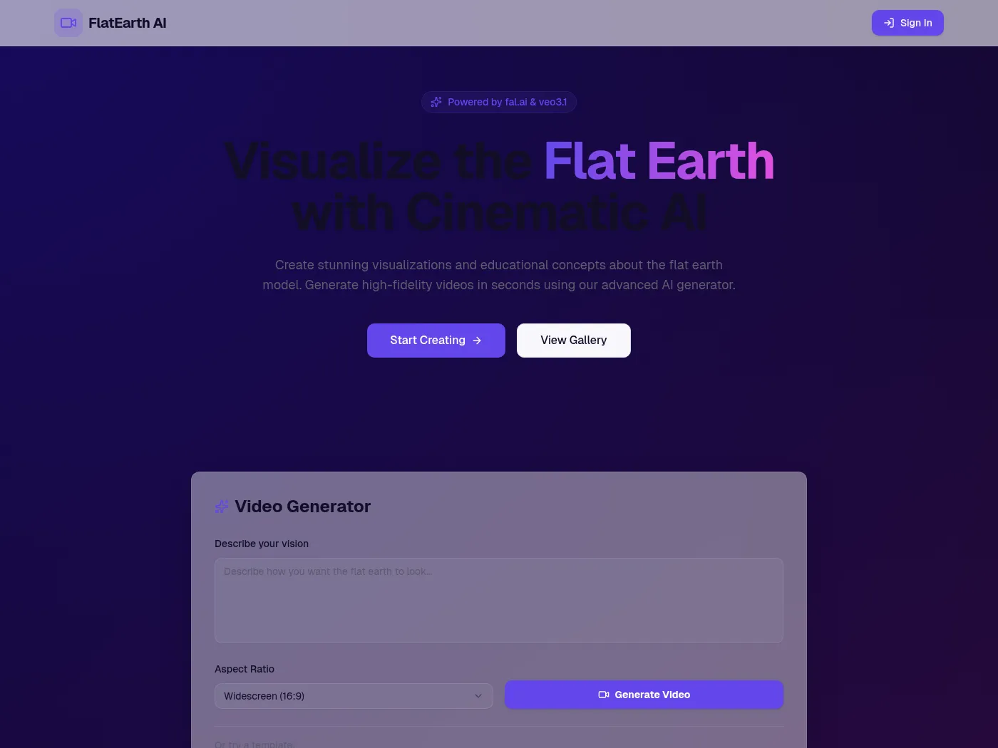 Flat Earth Video Maker