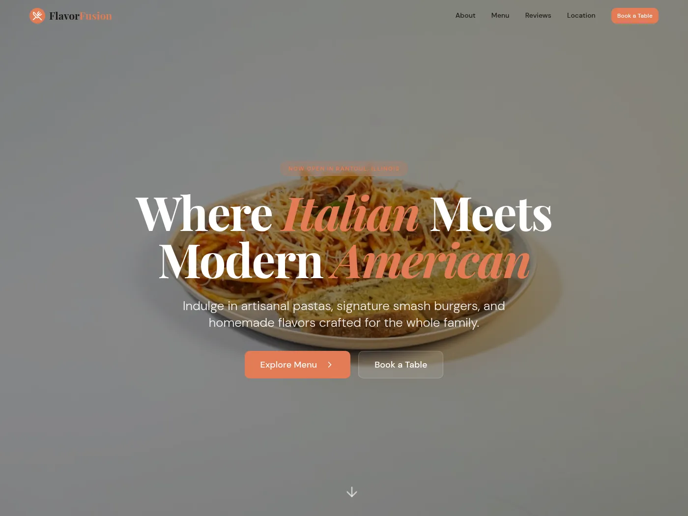 Flavor Fusion Website