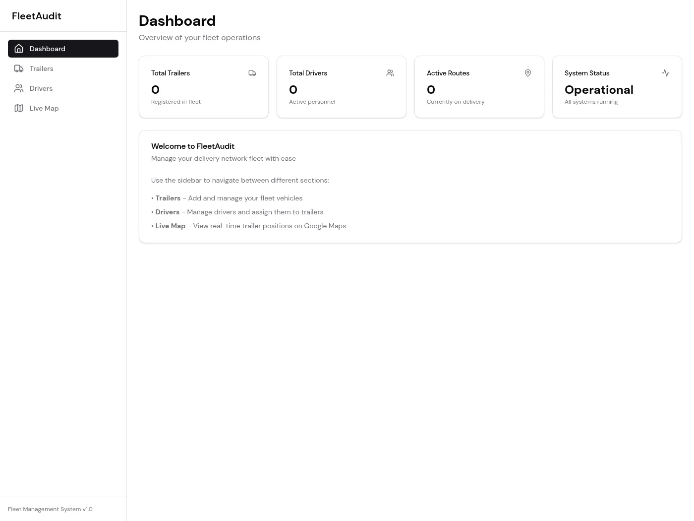 FleetAudit Dashboard