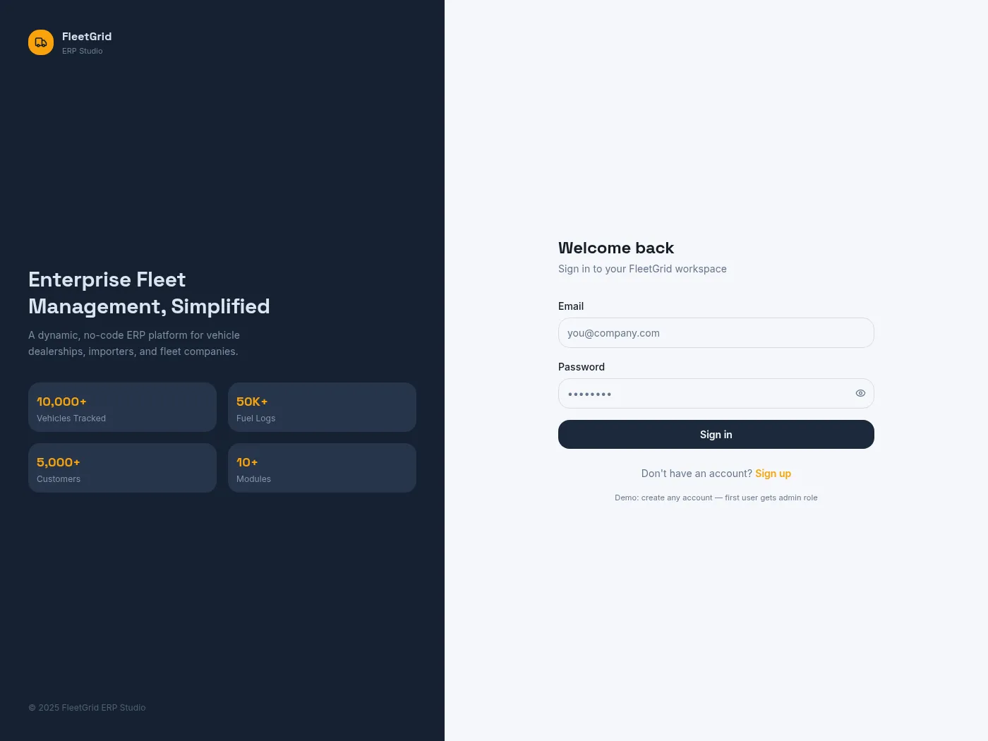 FleetGrid ERP Studio