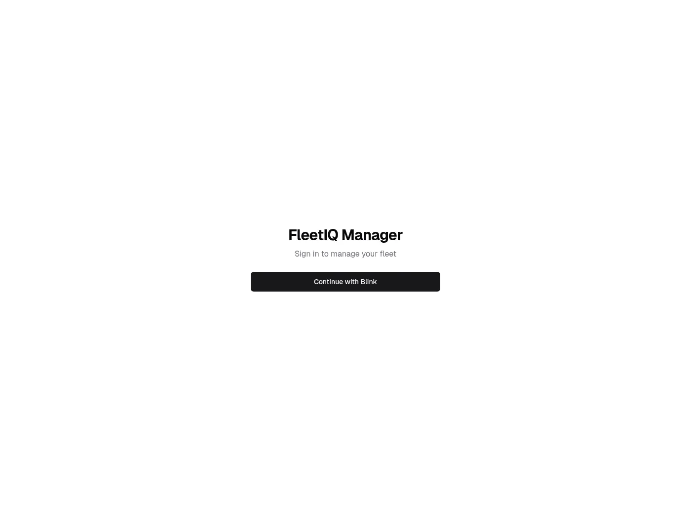 FleetIQ Manager