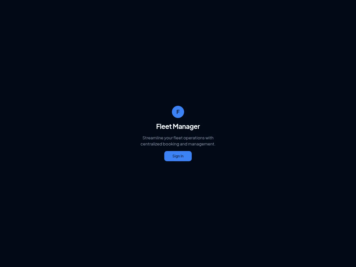 FleetBooking Manager