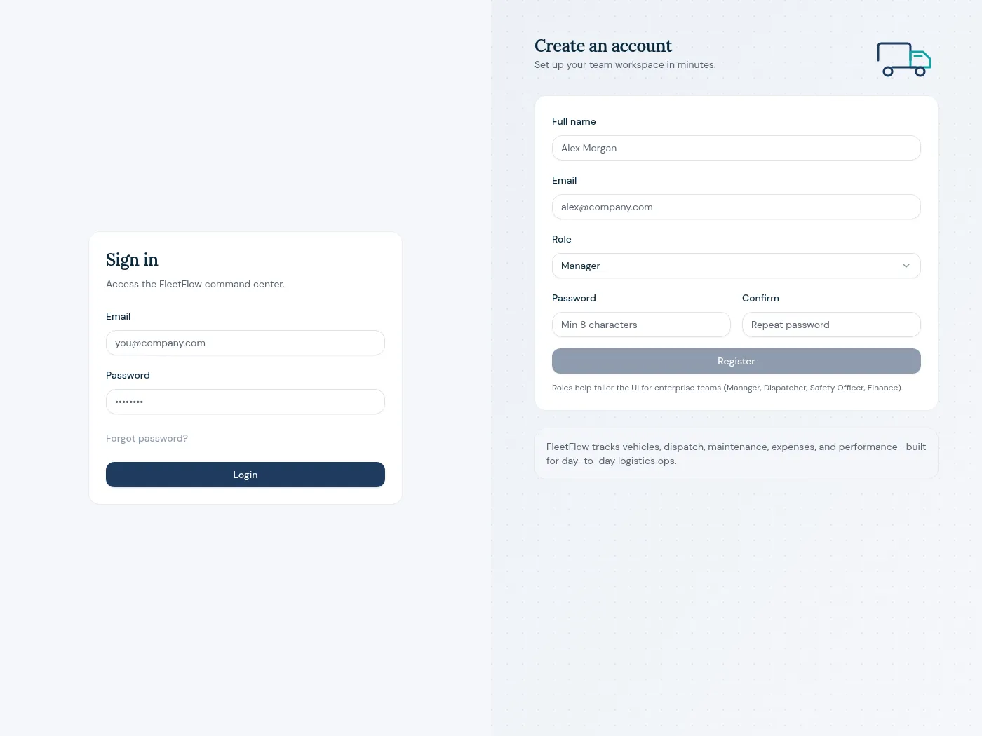 FleetFlow Manager
