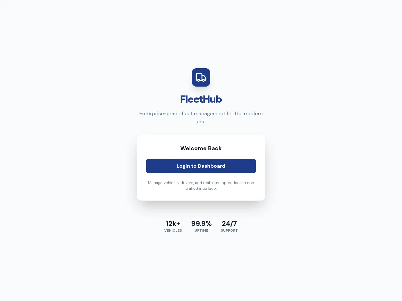 FleetHub Dashboard
