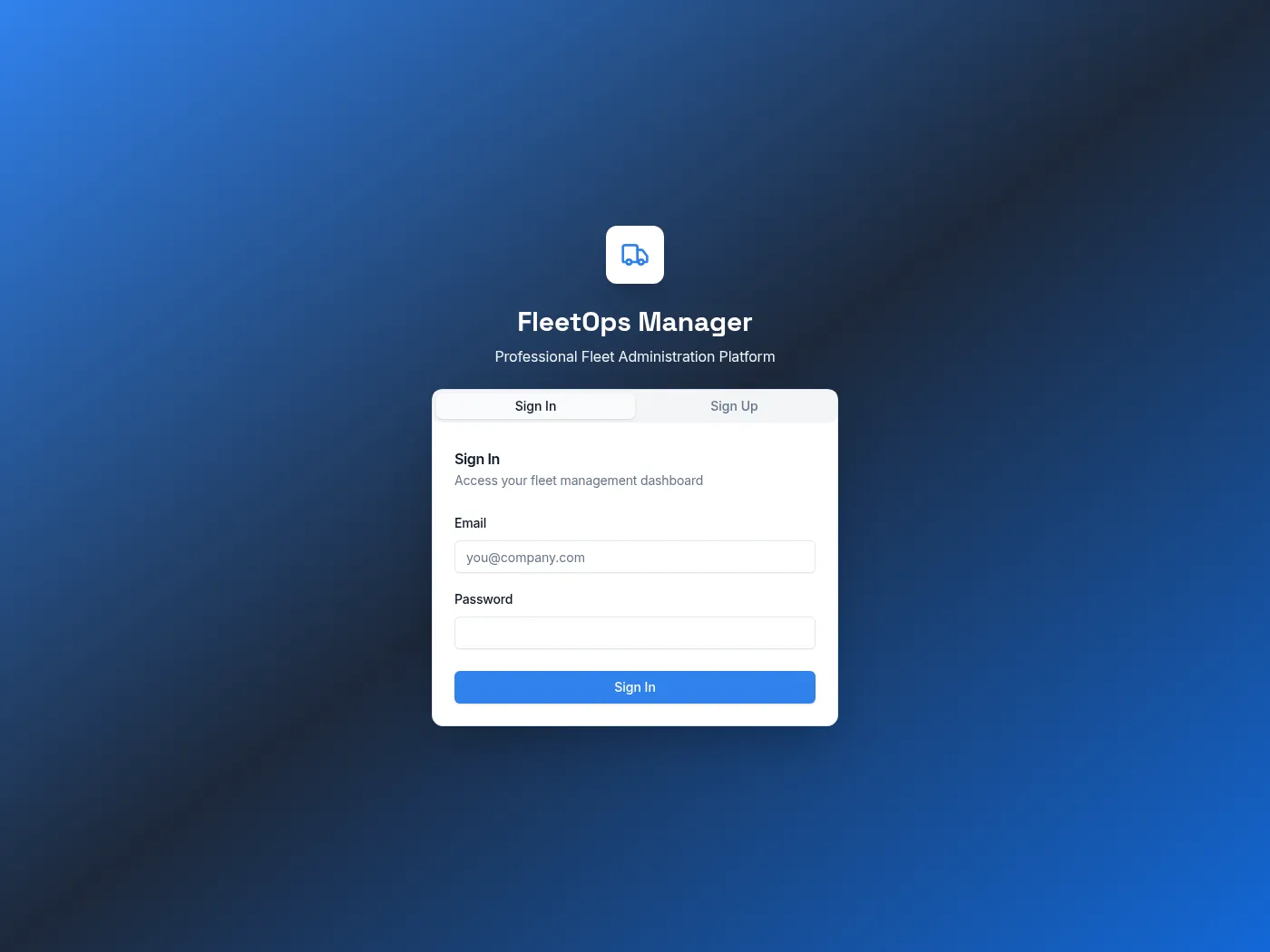 FleetOps Manager - Multi-Role Fleet Administration Platform