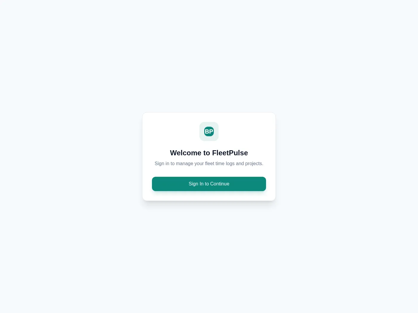 FleetPulse Time Log Dashboard