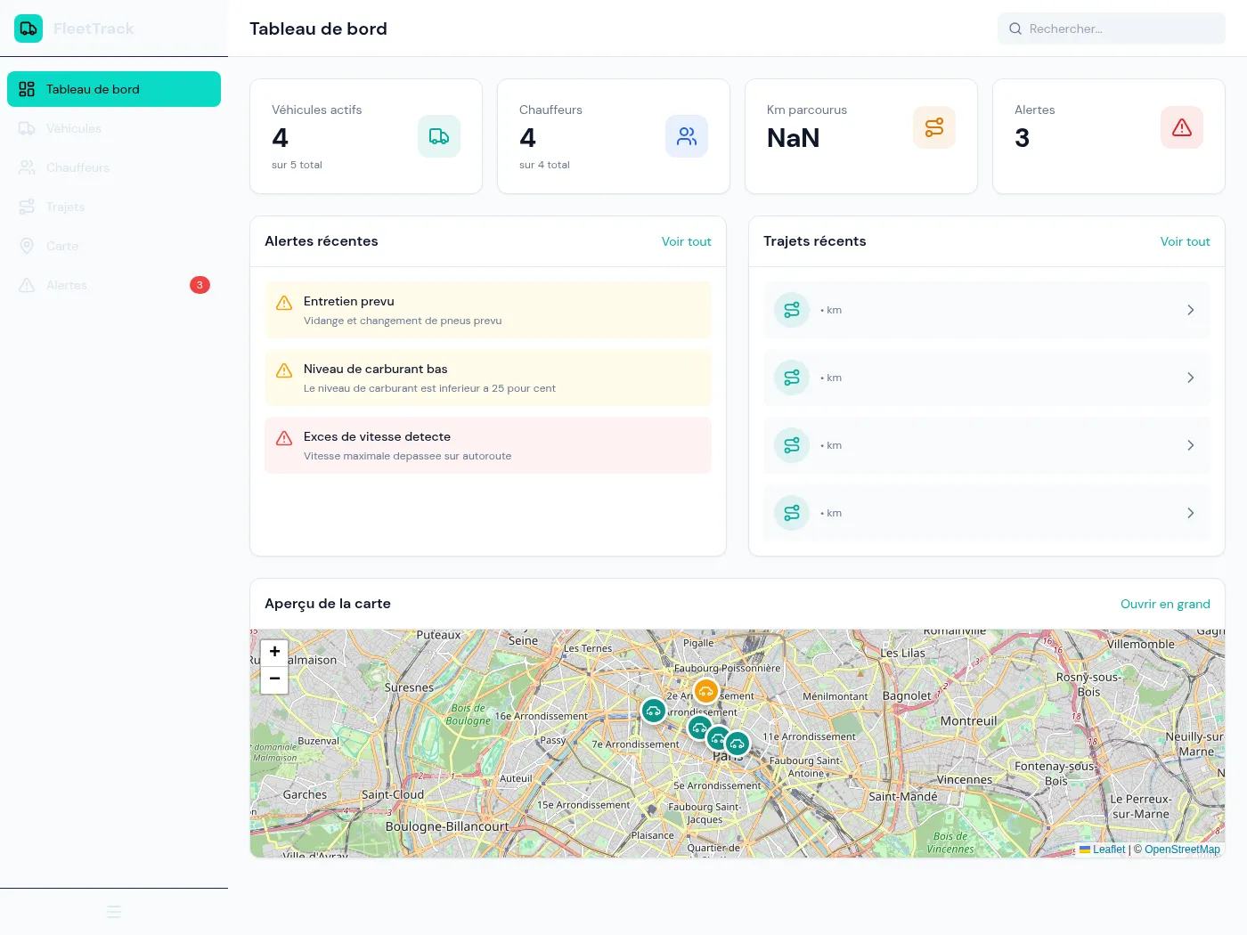 FleetTrack Manager