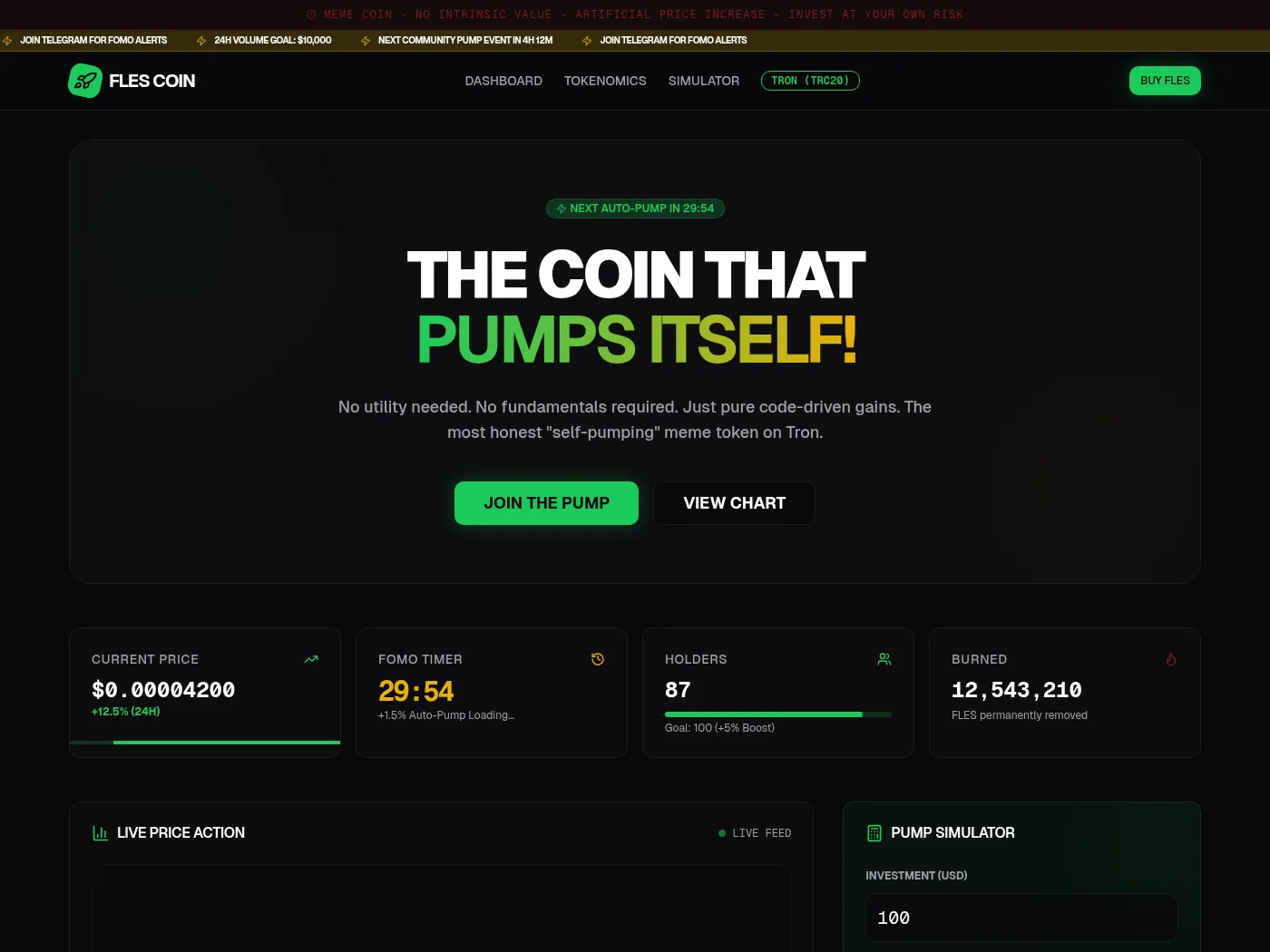 Fles Coin Pump Hub