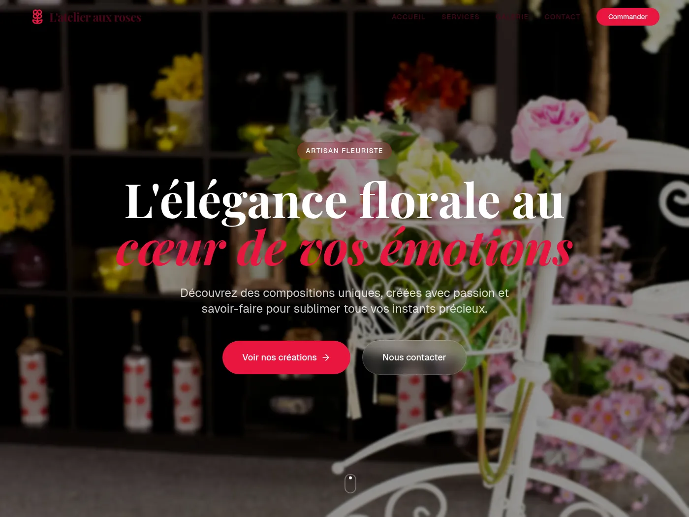 Fleuriste Vitrine Site
