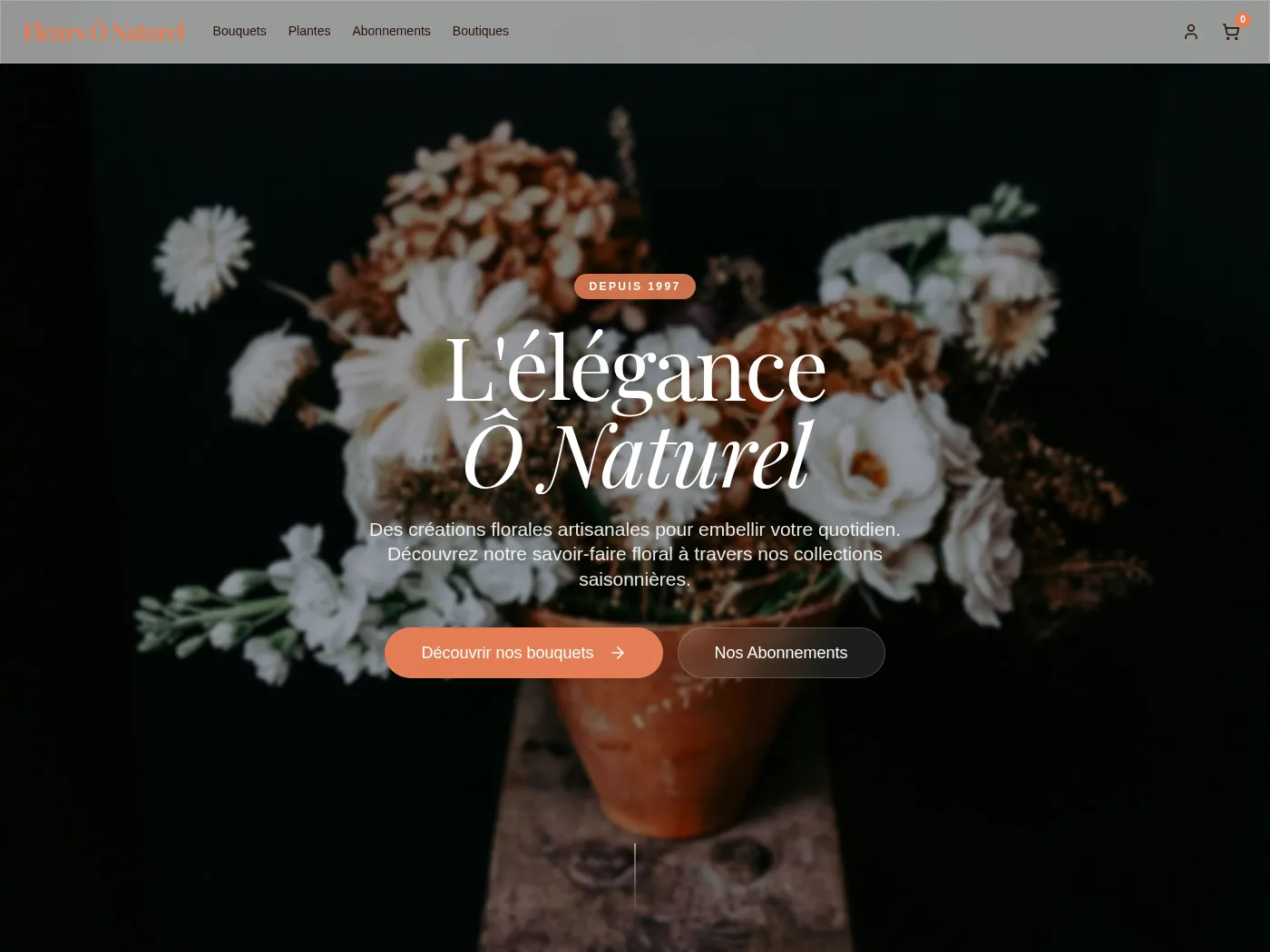 FleursoNaturel Landing Page