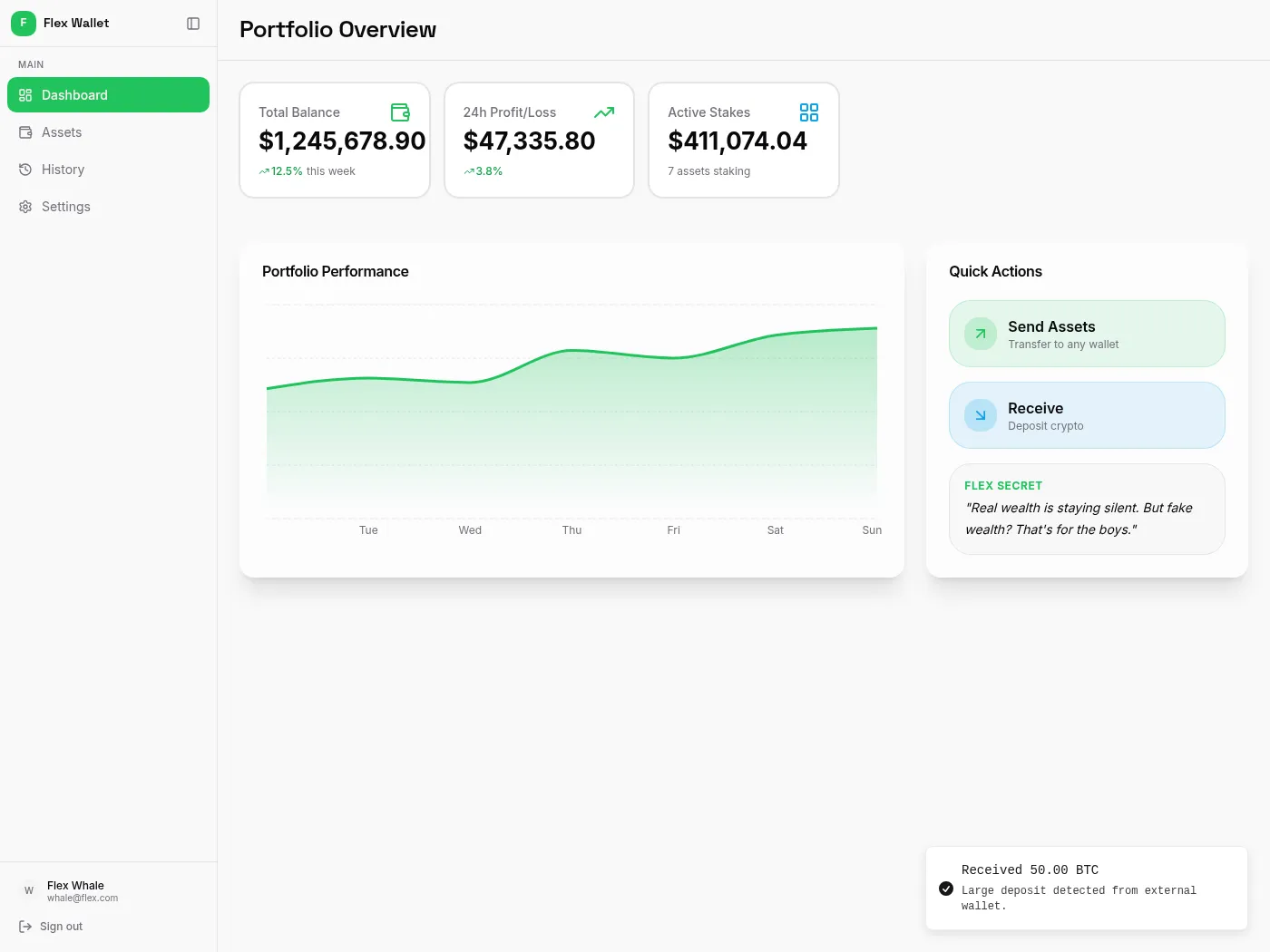 Flex Crypto Wallet