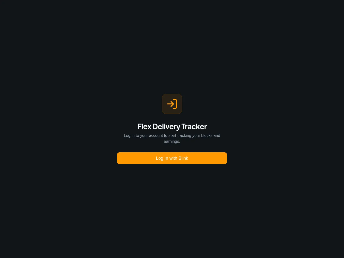 Flex Delivery Tracker
