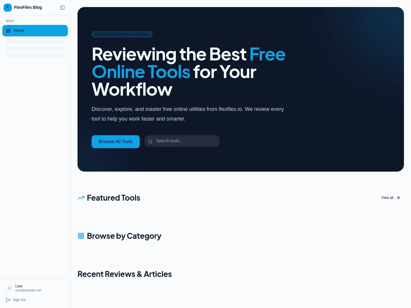 Flexfiles Tools Blog