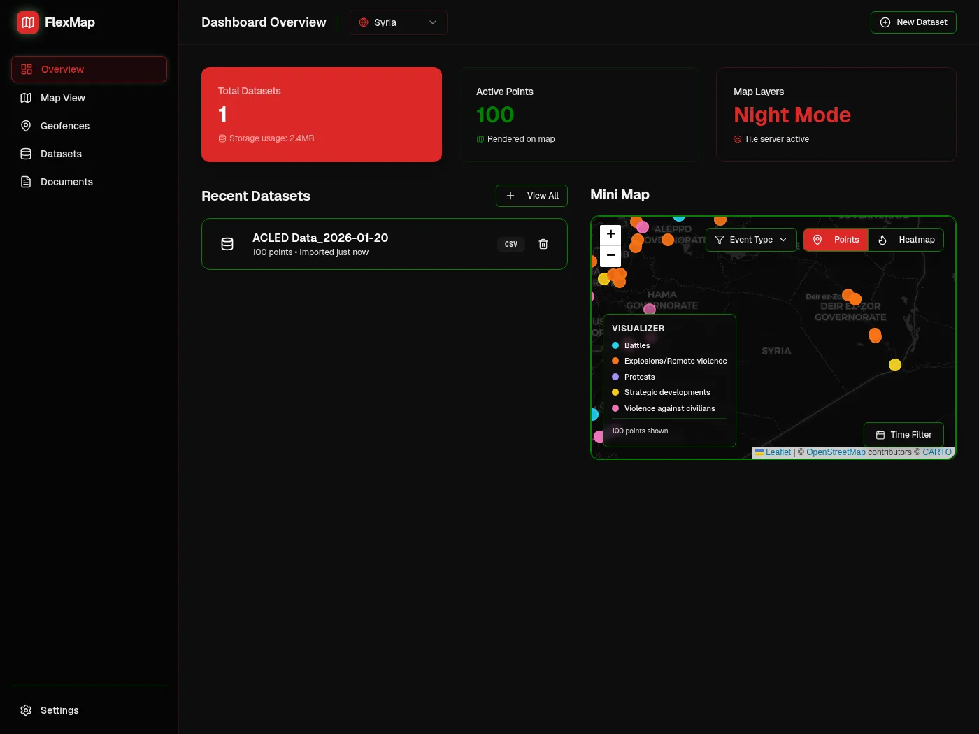FlexMap Dashboard