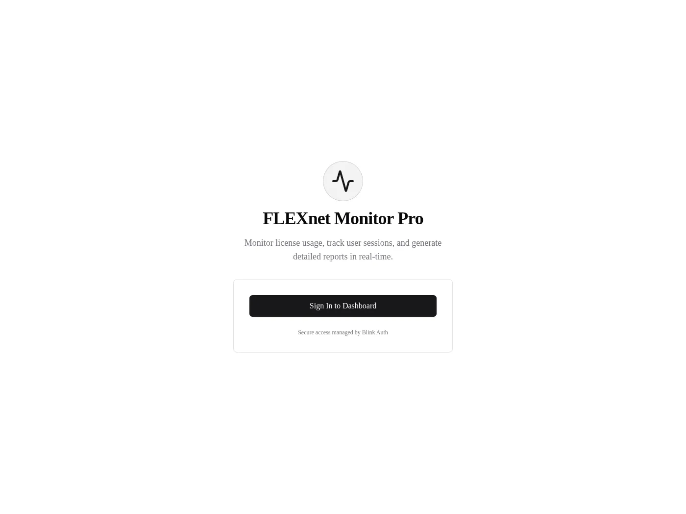 FLEXnet Monitor Pro