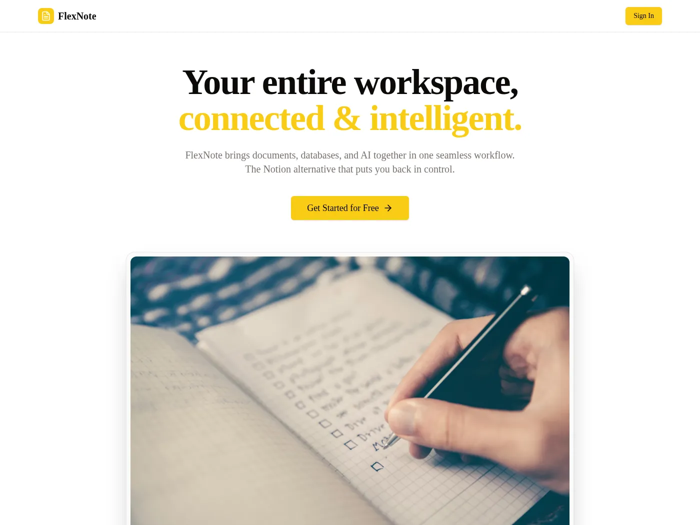 FlexNote Workspace