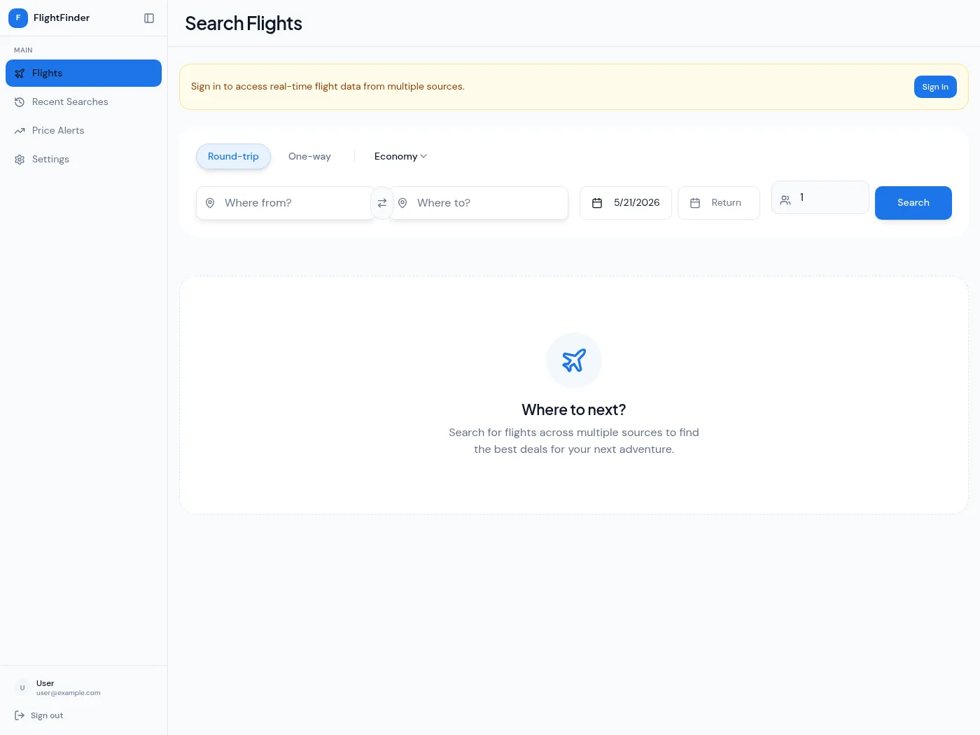 FlightFinder Aggregator