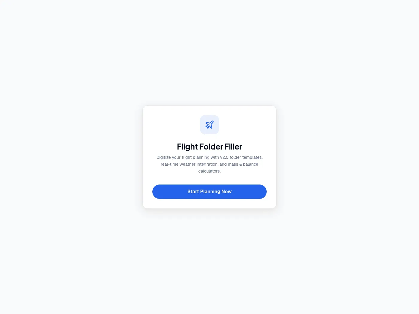 Flight Folder Filler
