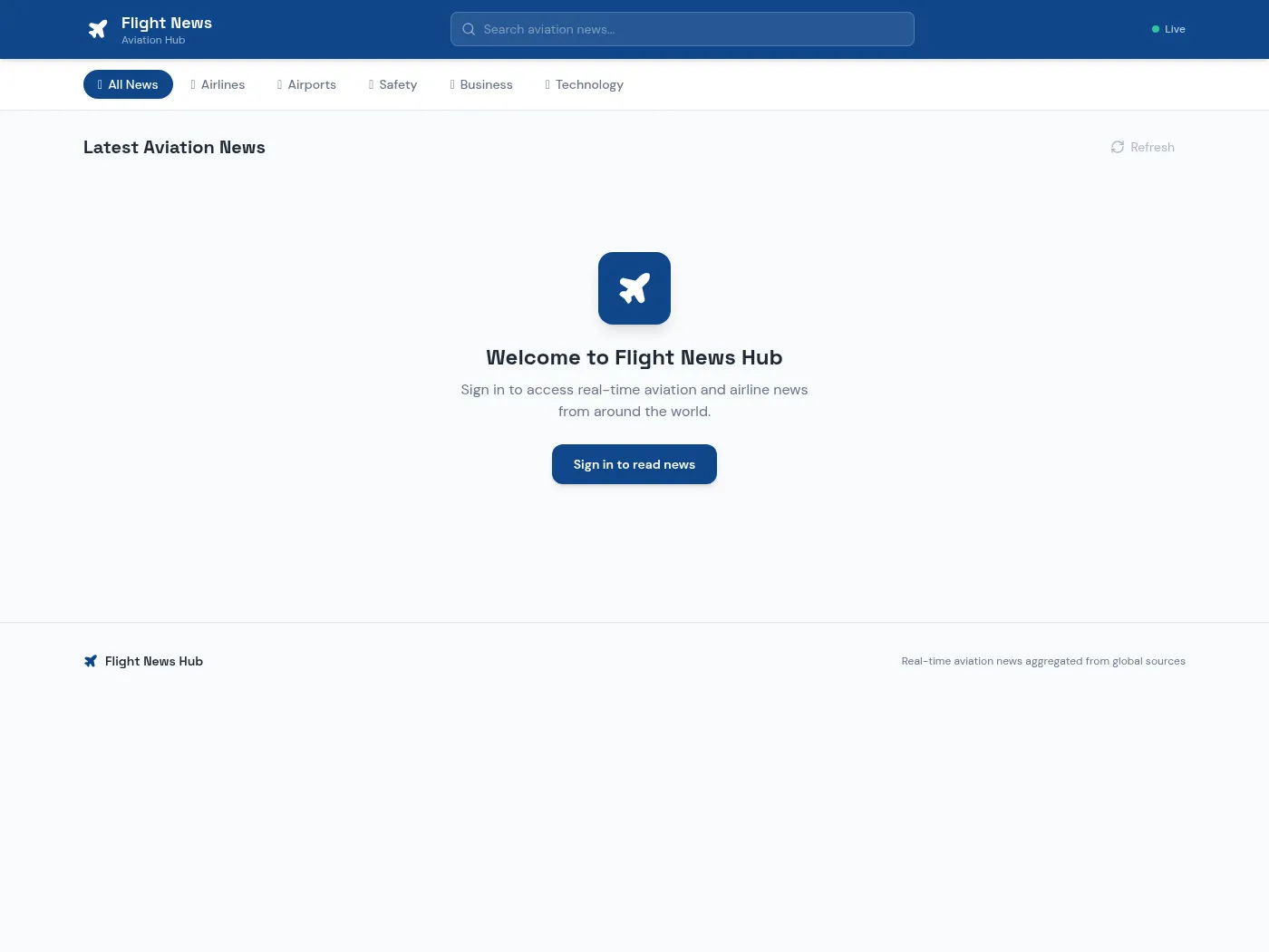 Flight News Hub
