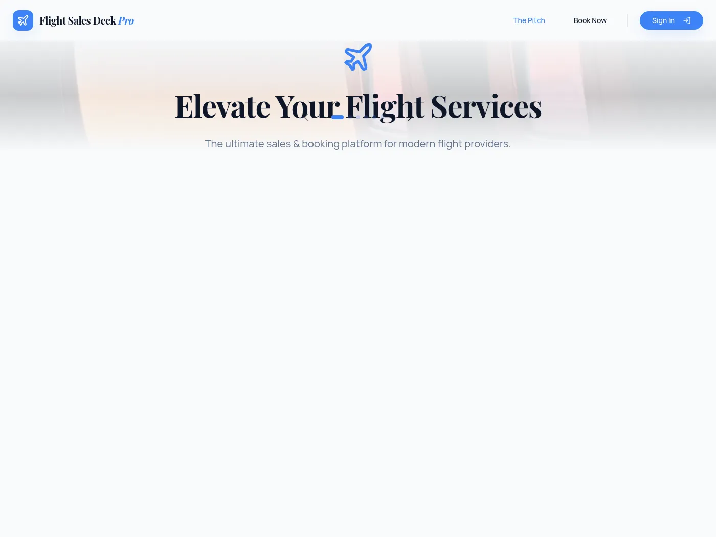 Flight Sales Deck Pro