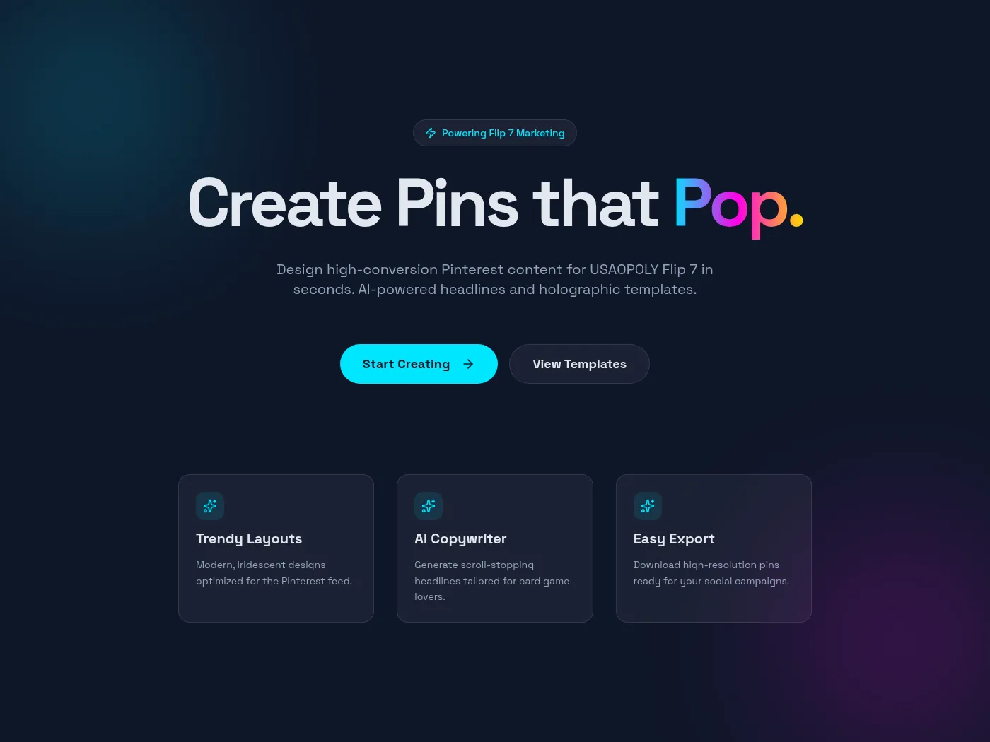 Flip7 Pinterest Pin Maker
