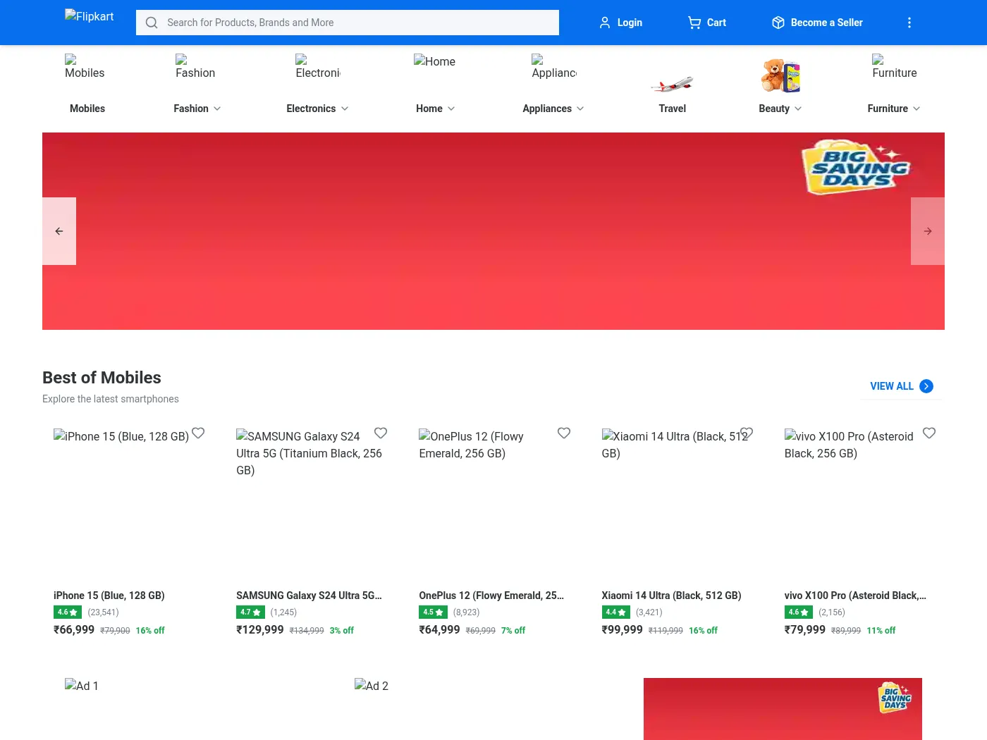 Flipkart Clone