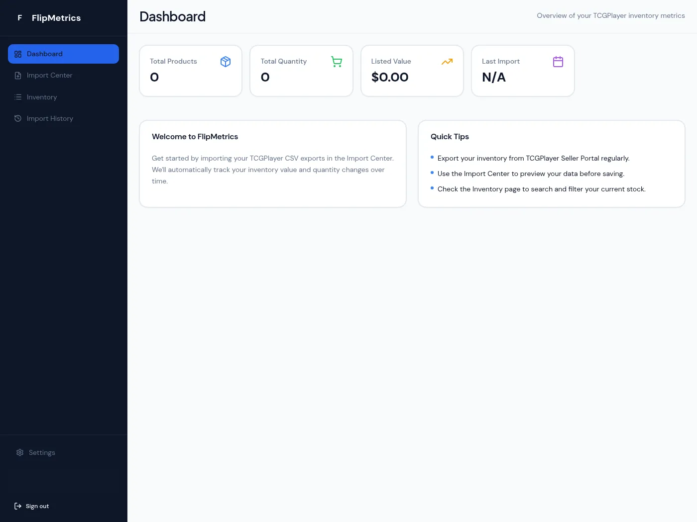 FlipMetrics MVP